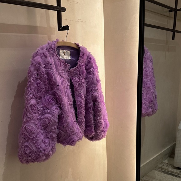 MATREHA | Jackets & Coats | Enchanting Romantic Lilac Chiffon Rose ...